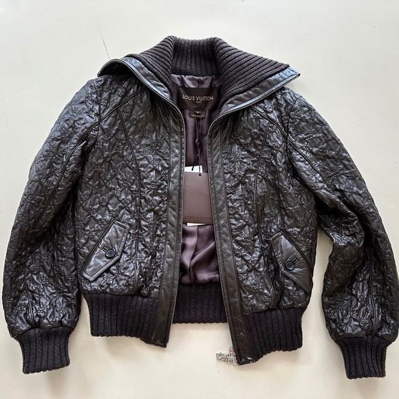 Louis Vuitton | Jackets & Coats | Louis Vuitton Monogram Lv Embroidered ...